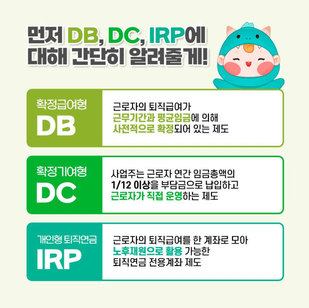 퇴직연금 Dc형 Irp란 계산방법 의무가입대상 중간정산 사유총정리
