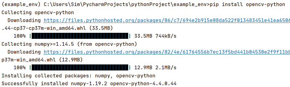 [python] 파이참 venv 가상환경 만들고 간단한 예제 코드 실행하기 (window 10) by bskyvision.com
