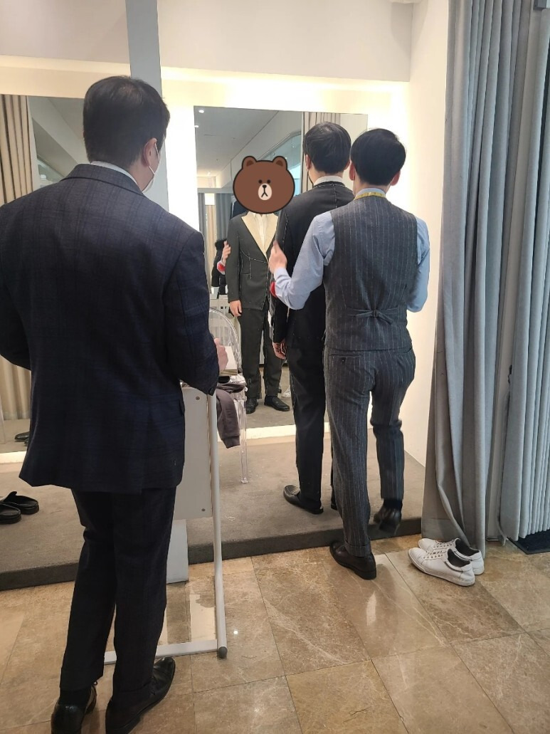 수트패브릭 비스포크 하우스 결혼식 예복 정장 계약 및 방문 가봉 후기 2