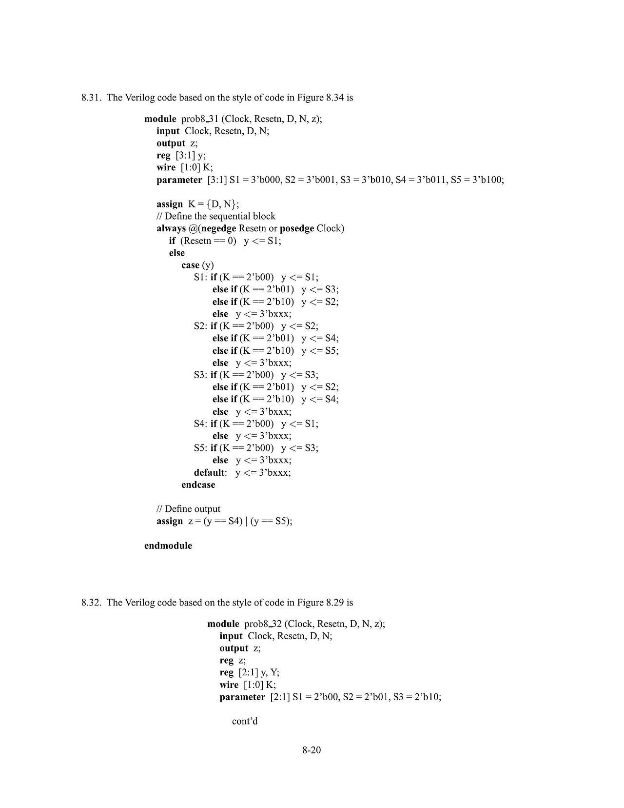 Solution manual to Fundamentals of digital logic with verilog design ...