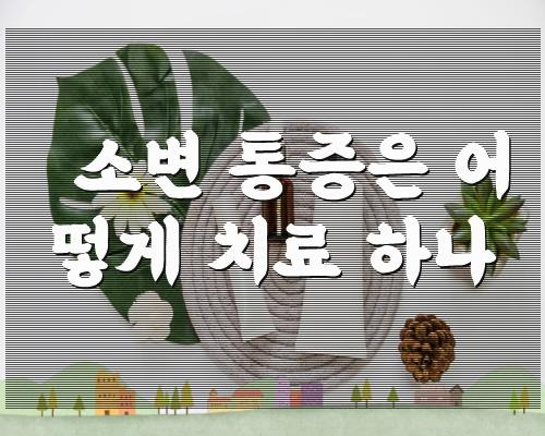 소변 통증은 어떻게 치료 하나