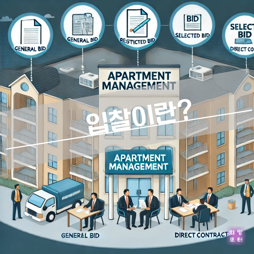 공동주택 사업자 선정 기준 일반경쟁·제한경쟁·지명경쟁·수의계약 차이점 총정리