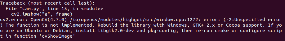 How to imshow() webcam using opencv python in docker