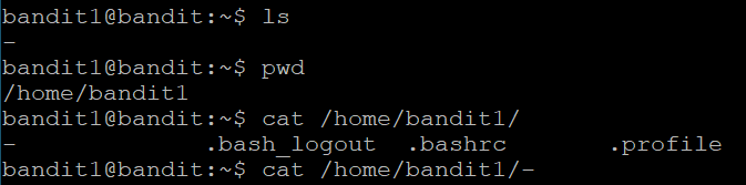 Bandit Level 1 → Level 2