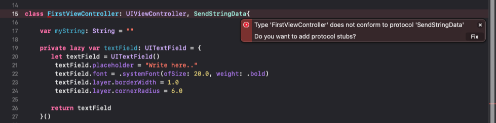 [Swift] ViewController간 데이터 주고받기 - Delegate pattern
