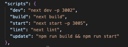 Next.js - next dev / build / start 명령어 및 포트 변경하기