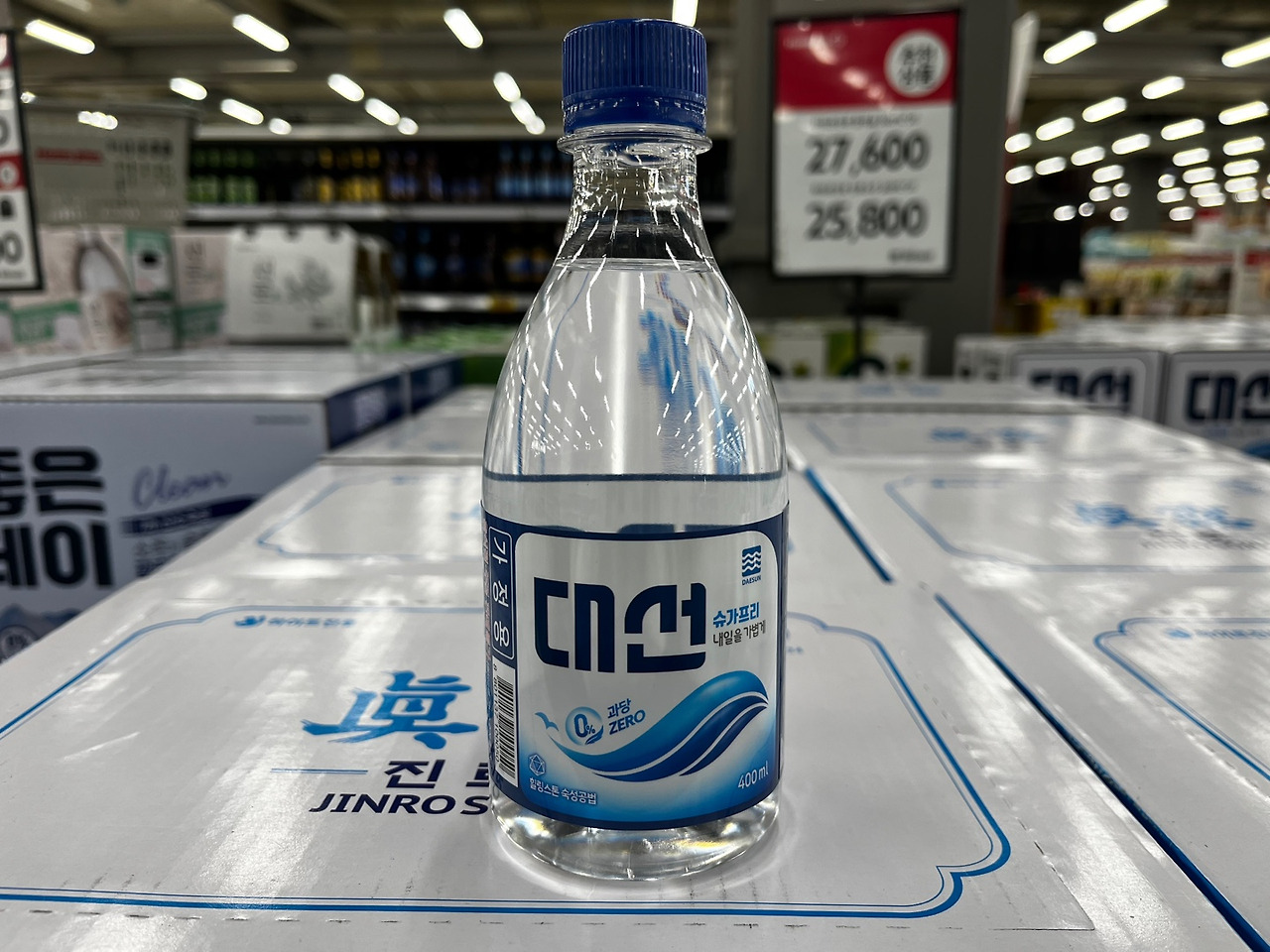 대형마트 소주 400ml 페트병 한 박스 가격 용량 도수 종류 판매 안내 처음처럼 진로 참이슬 좋은데이 대선