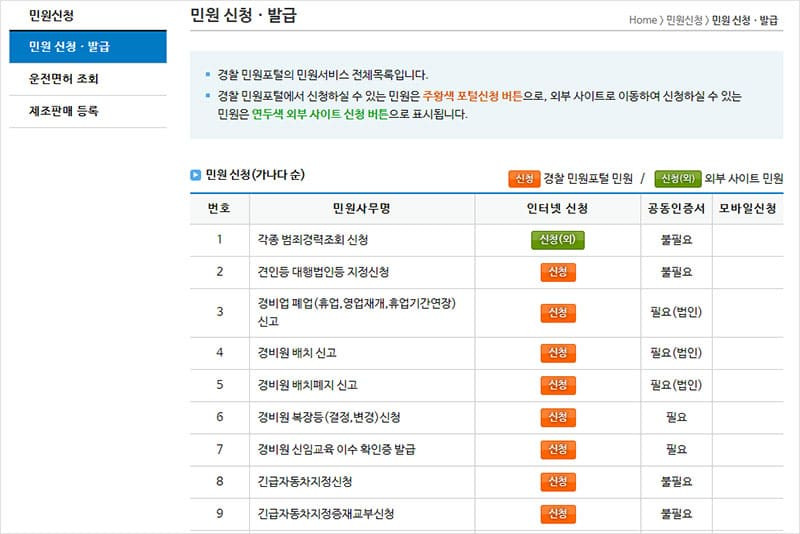 경찰민원포털 홈페이지 바로가기 (minwon.police.go.kr)