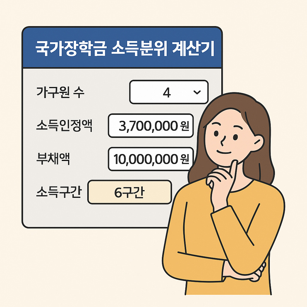 🎓 2025년 최신 국가장학금 구간별 금액 총정리｜소득구간 확인부터 지원금 계산까지