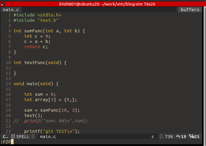 vim 파일 탐색 플러그인 fzf
