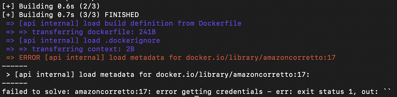 How To Solve Error [internal] Load Metadata For Libaray ~~