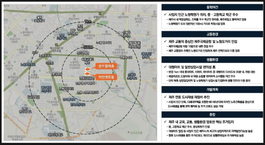 제주 신축아파트 E편한세상 연동 센트럴 메종 And 어반 센트럴 분양