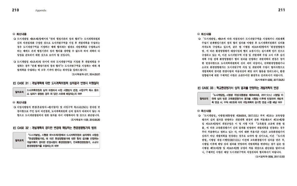 부록 도시개발법령 관련 주요 질의ㆍ회신 사례집 201805