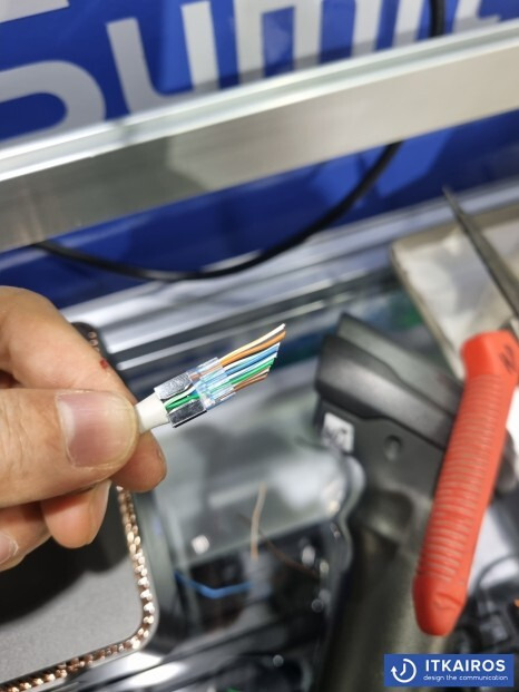 CAT6 랜선만들기 (구형 /신형 8P Crimp EZ Tool / CAT.6 UTP STP EZ 전용)