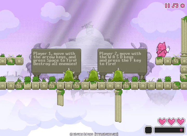 트윈샷 (Twin Shot) 2인용 활쏘기 게임하기