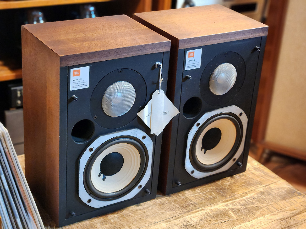 JBL 북쉘프 명기 베스트셀러 L15 스피커 입니다 -좌우연번 상태양호-(Stock-out)