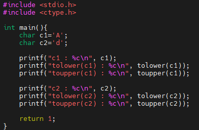 Hello IT World! :: [C] 대, 소문자 변환 함수 tolower() toupper()