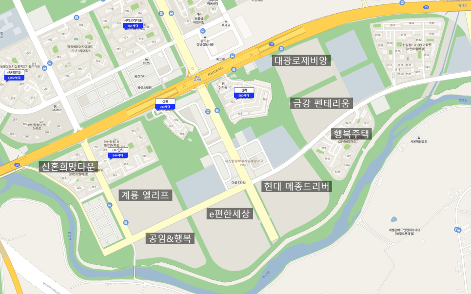 아산 탕정 2022년 4공구 아파트 분양 일정 이편한세상 펜테리움 메종드리버