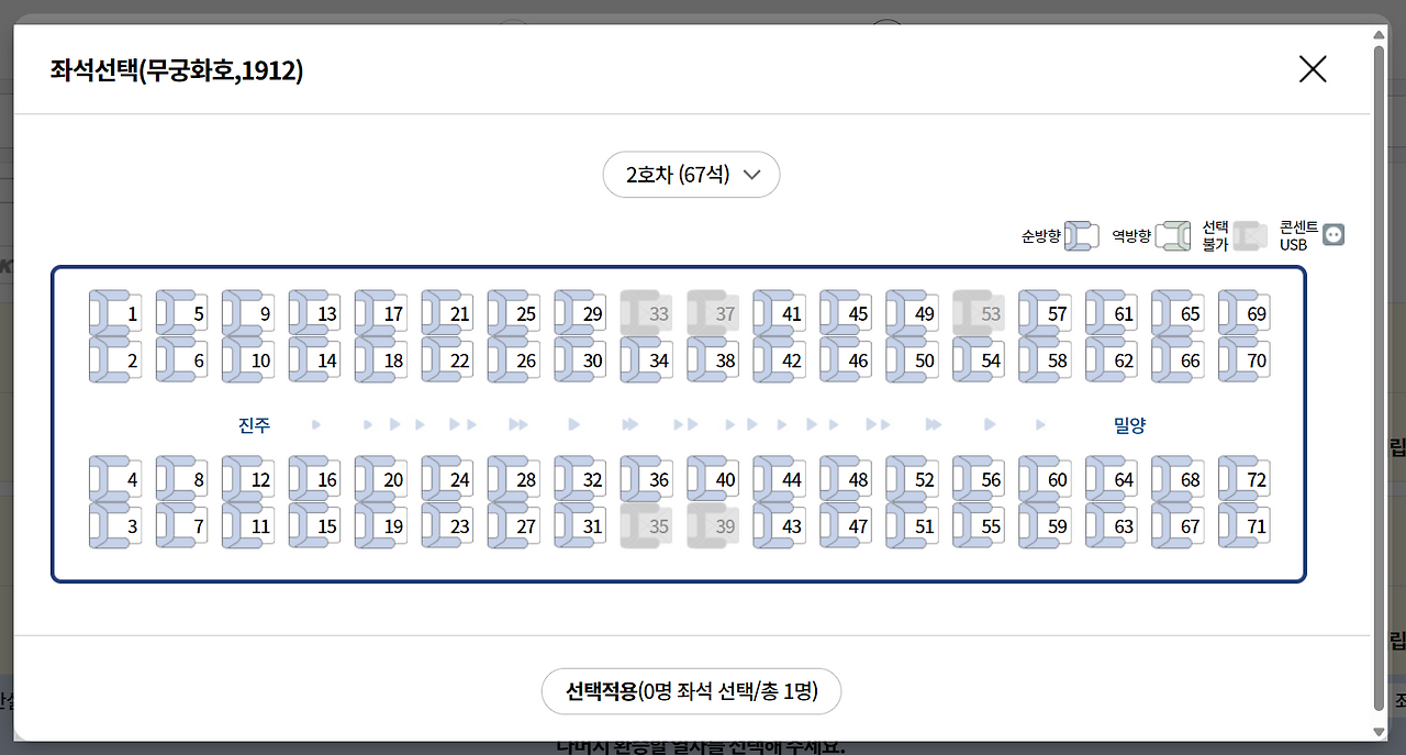 청량리역 Ktx 시간표 요금 노선도 예매하기