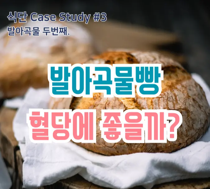 사워도우 Vs 통곡물빵 Vs 발아곡물빵 혈당 비교