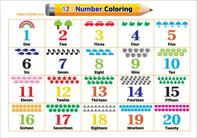 Fun 123 Numbers Coloring Book for Kids free download