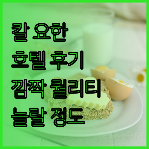 칼 요한 호텔 숙박 후기 세밀히 살펴보니 깜짝 놀랄 정도의 퀄리티