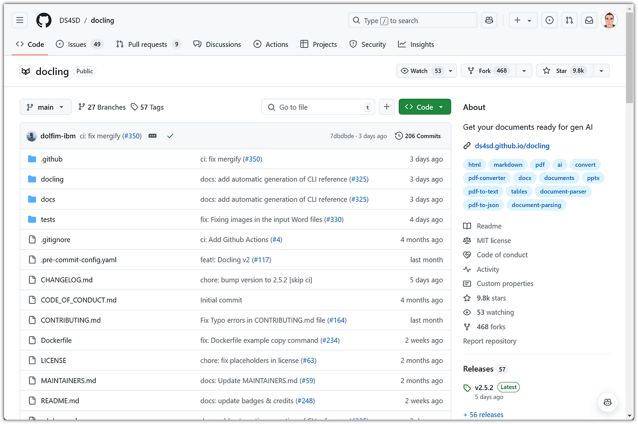 문서 파일을 데이터로 만들어주는 Docling :: 머가필요해