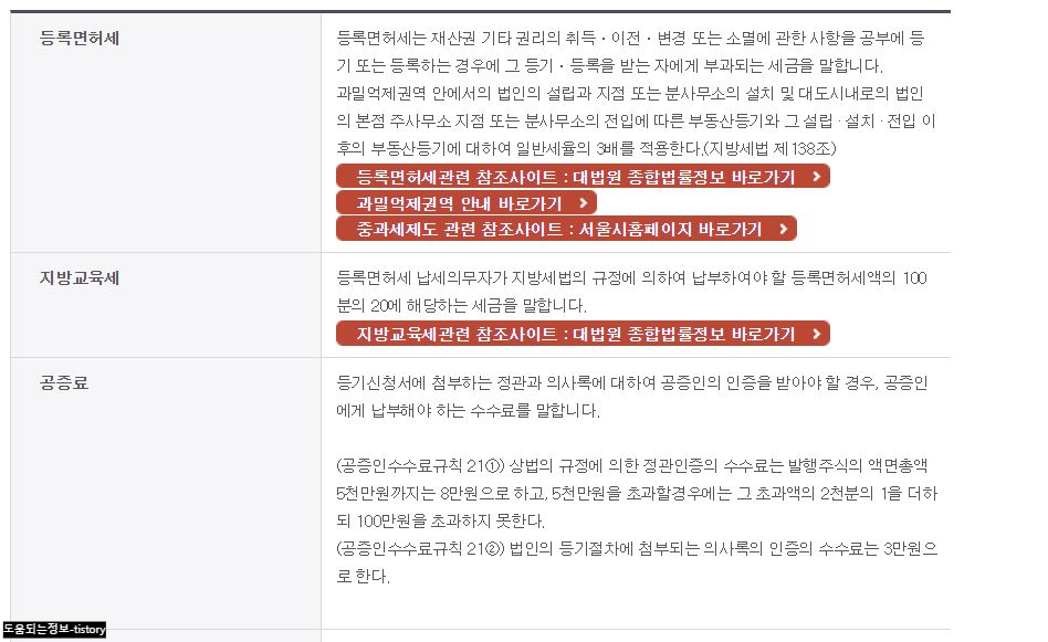 대한민국 법원 인터넷등기소 홈페이지 바로가기