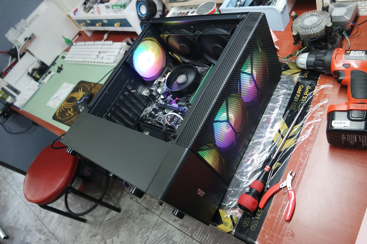 다크플래쉬 DK200 조립 및 선정리