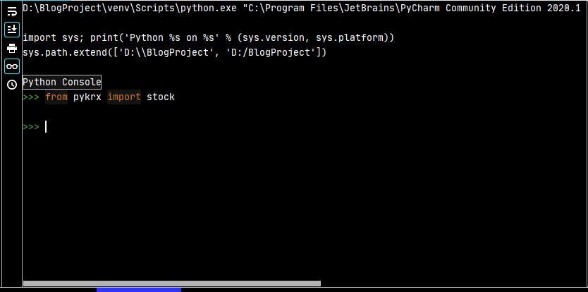 Python[파이썬 주식] 국내 주식 정보 모으기(스크래핑) - pykrx 모듈 설치