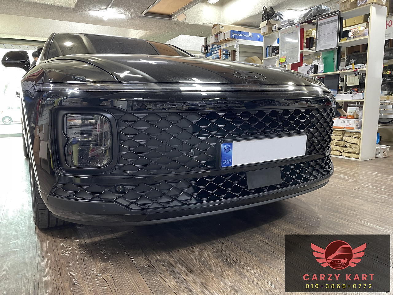 그랜저GN7 블랙잉크 개조 크롬죽이기 순정옵션 튜닝