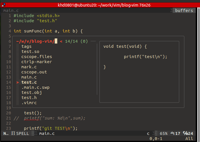 vim 파일 탐색 플러그인 fzf