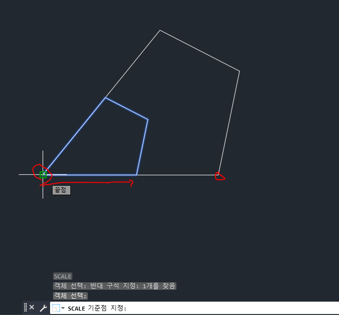 Autocad 오토캐드 스케일 맞추기축척 비율 모를때 등