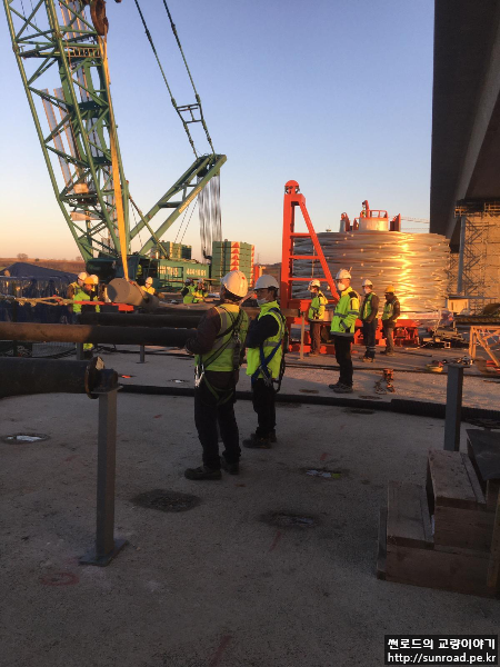 차낙칼레 교량 Main Cable 가설 1 (2021.02)