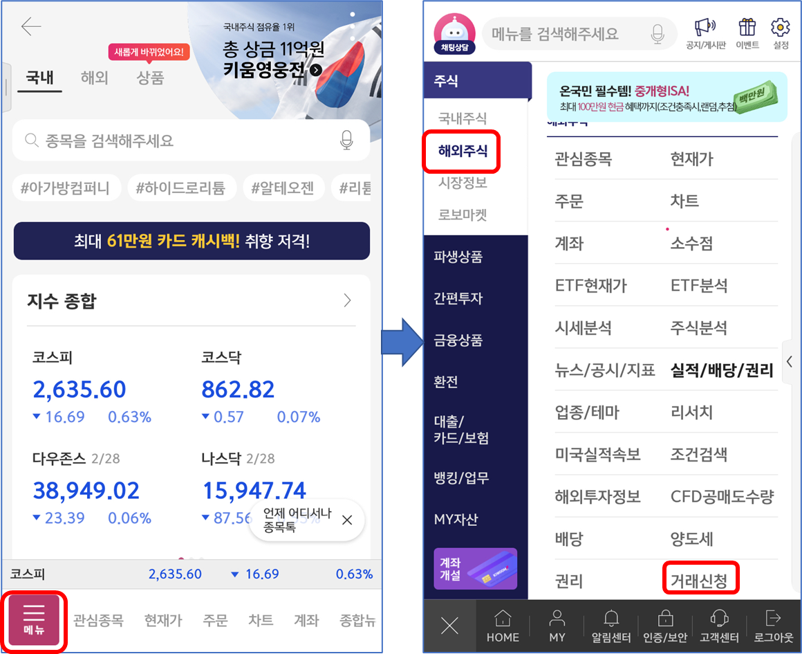 키움증권 해외주식 위험고지등록