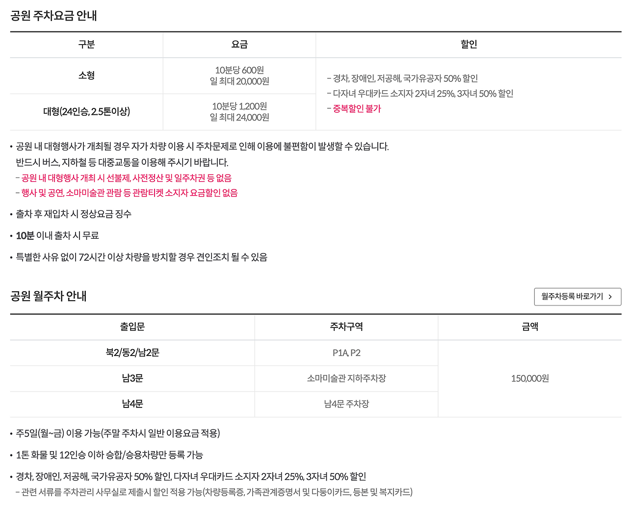 올림픽공원 주차정보 무료주차 꿀팁