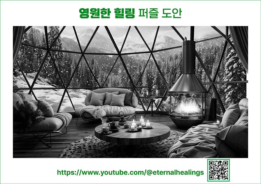 알프스 겨울별장 퍼즐 게임 도안 색칠공부도안 이미지 그림 프린트 무료다운 어르신 노인 유아 인지프로그램 치매예방
