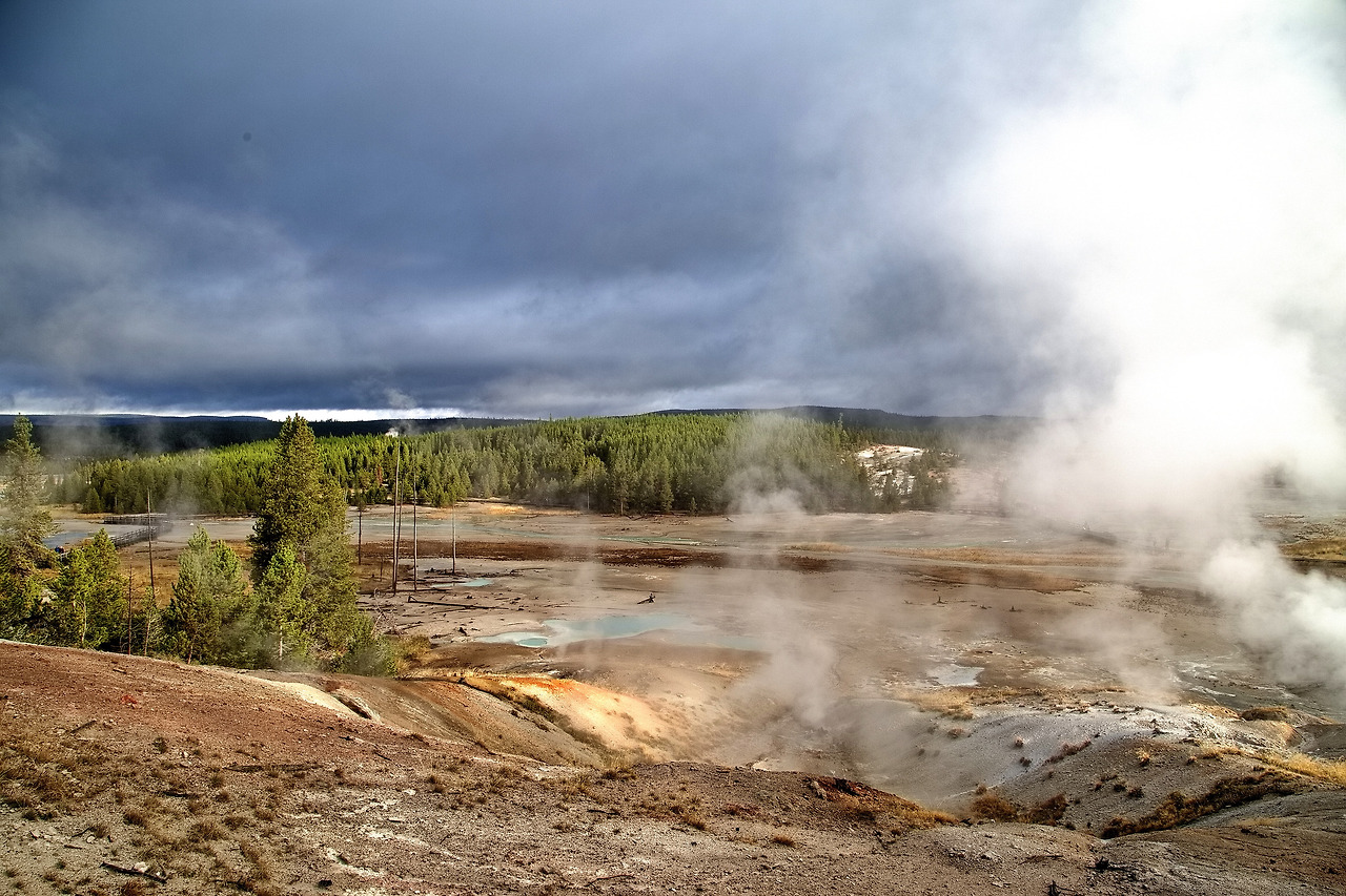 Yellowstone 국립공원의 Norris Geyser