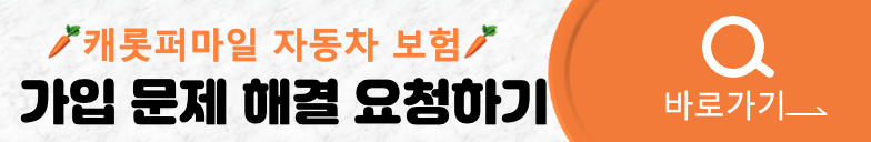 캐롯퍼마일 자동차보험 가입 안되는 이유 확인하고 해결하기