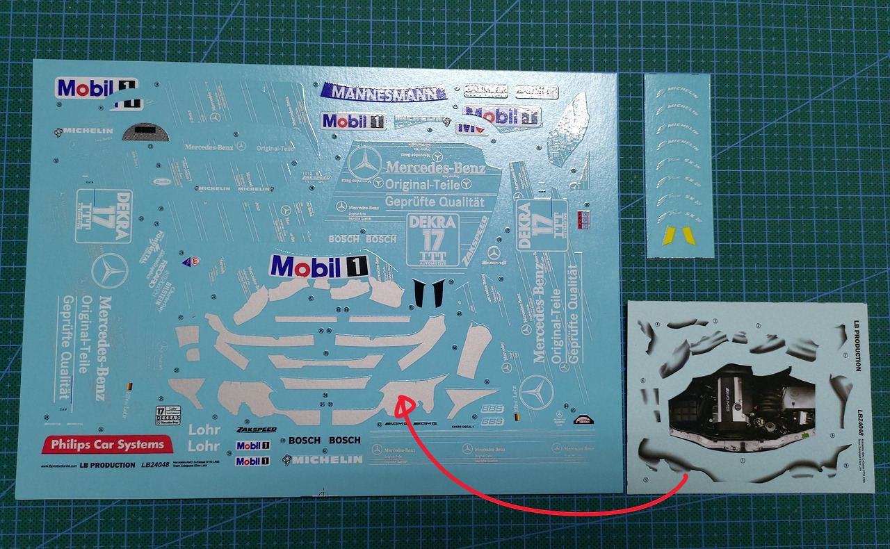 [데칼] 벤츠 C클래스 DTM (SK 데칼)