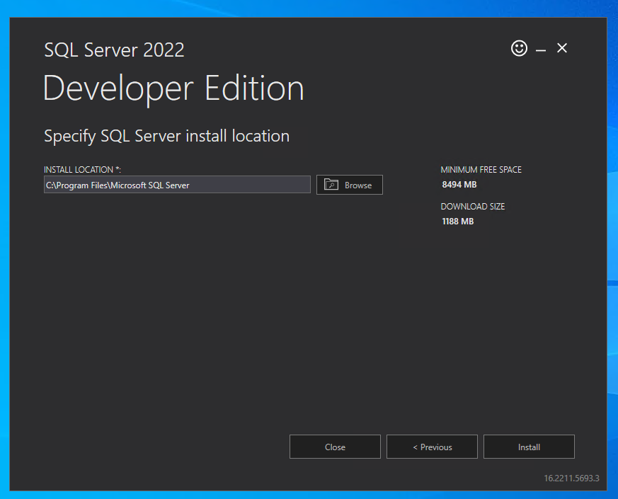 MSSQL 2022 설치 :: 반달