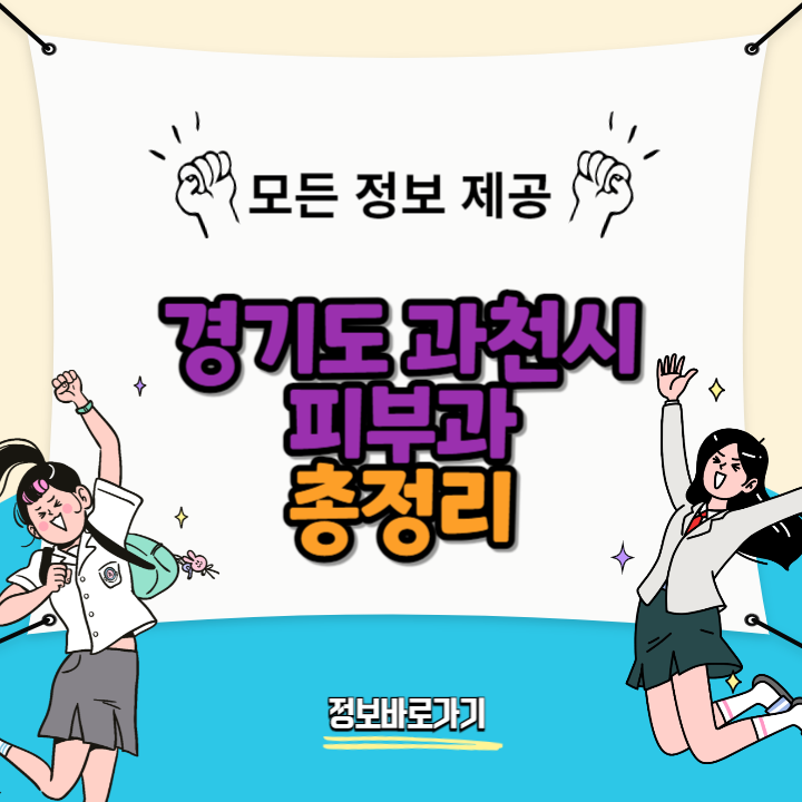 경기도 과천시 피부과 추천 전문 병원 Top 5로 완벽한 피부 관리 시작하기