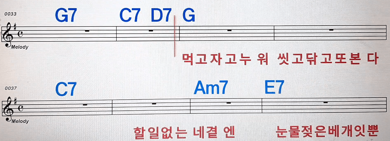 이승열 그들의 블루스 가사악보 노래방무료듣기
