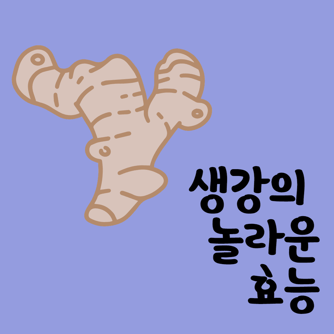 깜짝 놀랄만한 생강의 효능과 부작용 그리고 생강 나무