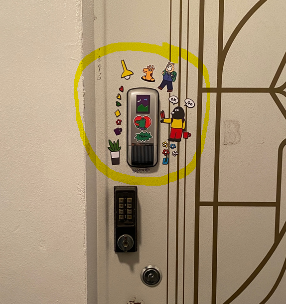How to use a password door lock (1st / 4th floor)