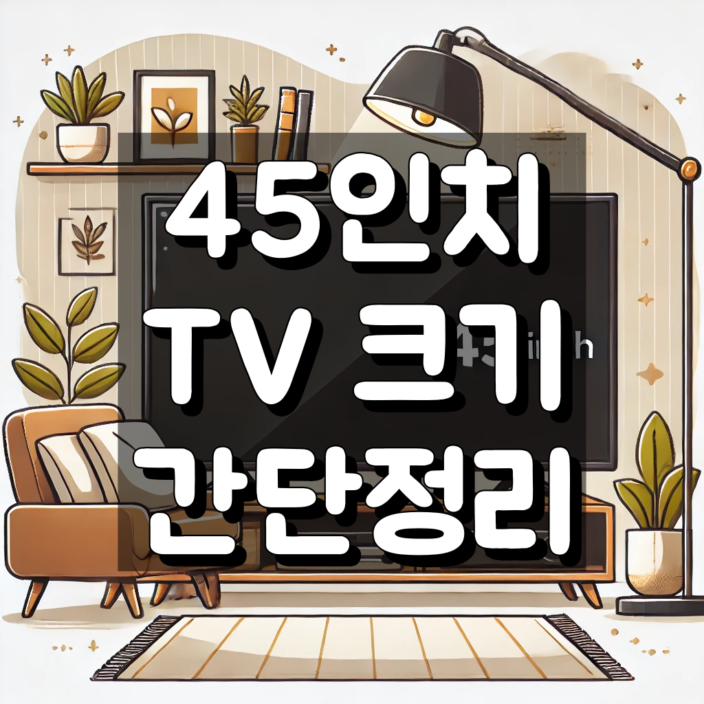 45인치 Tv 크기가로세로 사이즈 포함 계산 및 정리 It 매뉴얼365