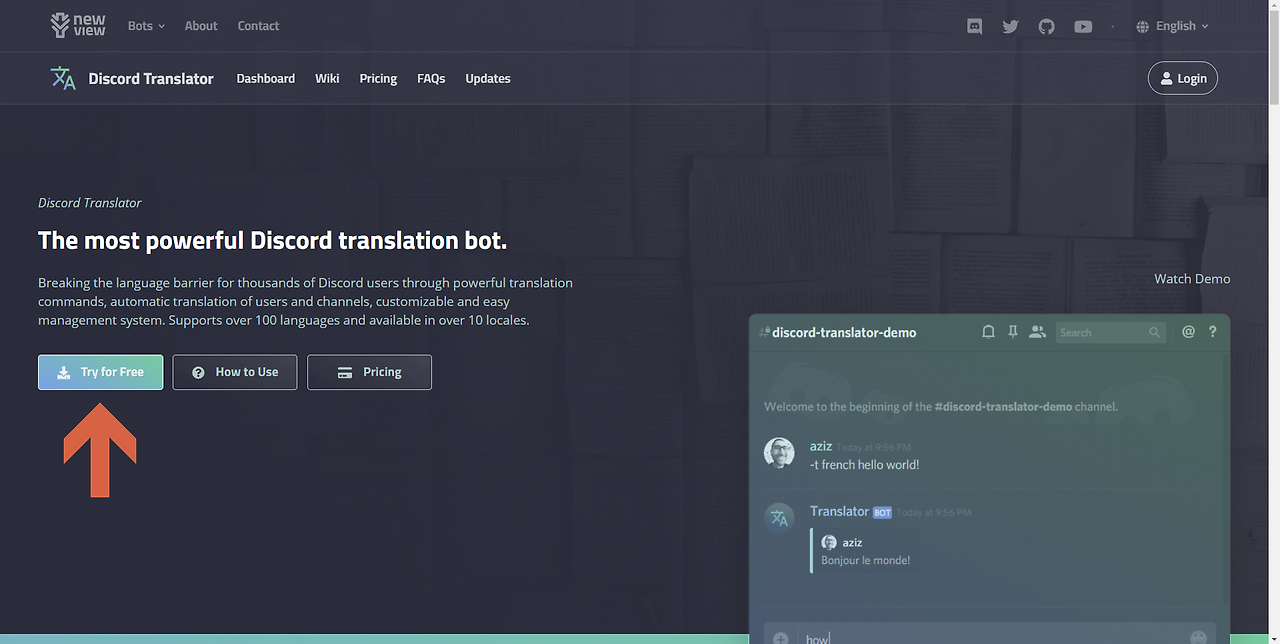 🔠 Discord Translator - 디코에서 손쉽게 번역하여 외국인과 대화해봅시다!