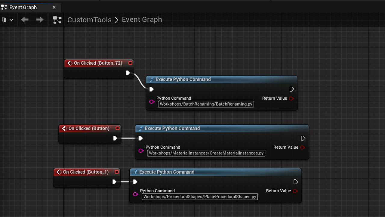[Unreal/Python] 파이썬 .py파일 실행 UI 만들기