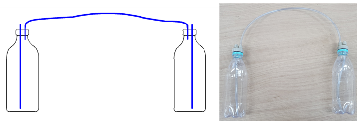 페트병으로 초간단 헤론 분수 만들기(수압,기압)