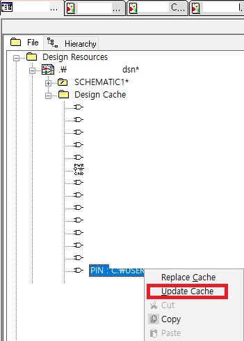 OrCad error, ORCAP-1228: library part pin 오류 해결법